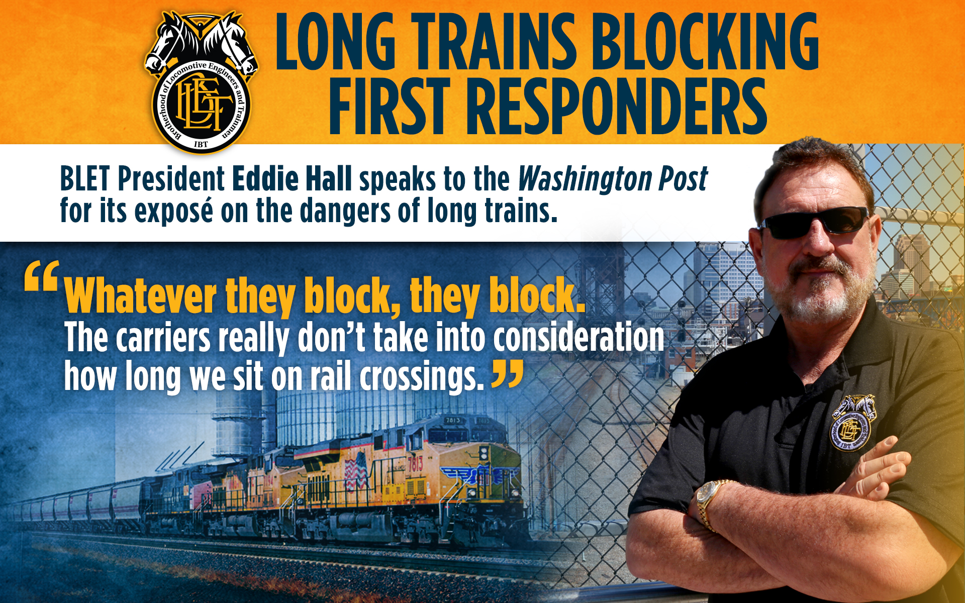 President Hall exposes dangers of long trains in Washington Post ...