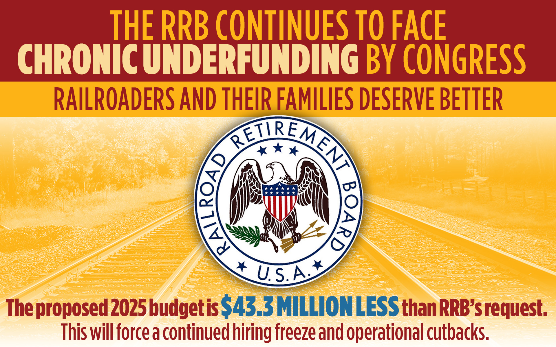Chronic underfunding continues to plague Railroad Retirement Board ...